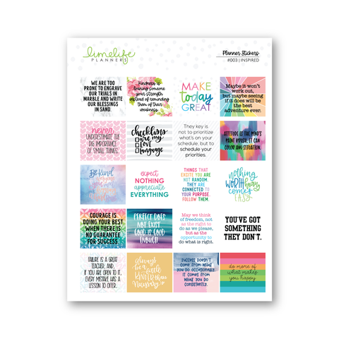 Inspired Stickers – Limelife Planners