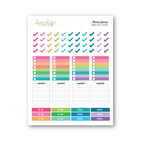 Get It Done Stickers – Limelife Planners