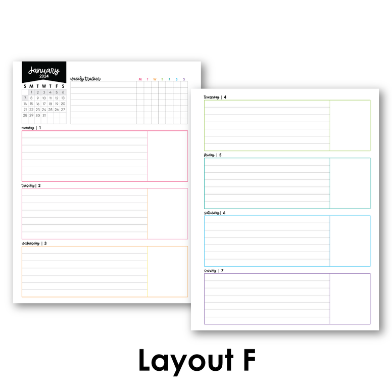 7x9 Weekly Planner – Limelife Planners