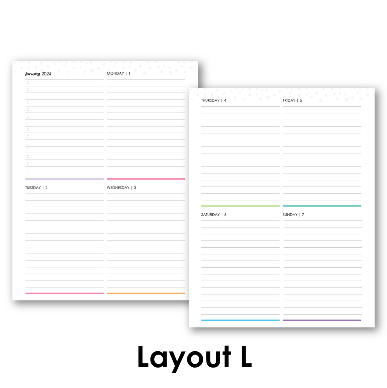 7x9 Weekly Planner – Limelife Planners
