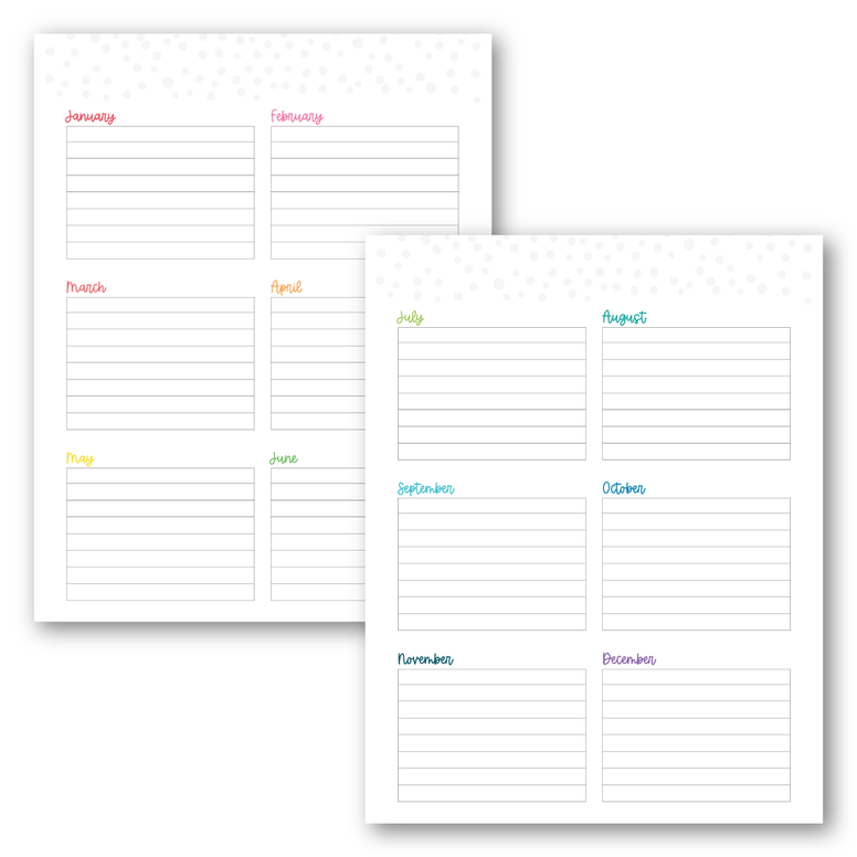 8.5x11 Weekly Planner – Limelife Planners
