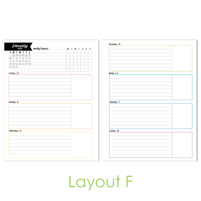 7x9 Weekly Planner – Limelife Planners