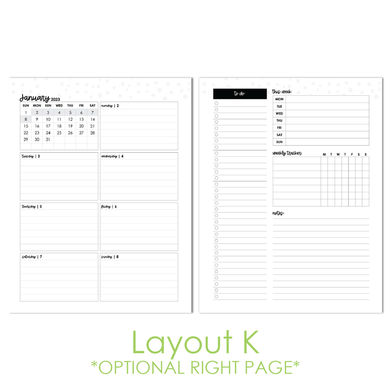 7x9 Weekly Planner – Limelife Planners