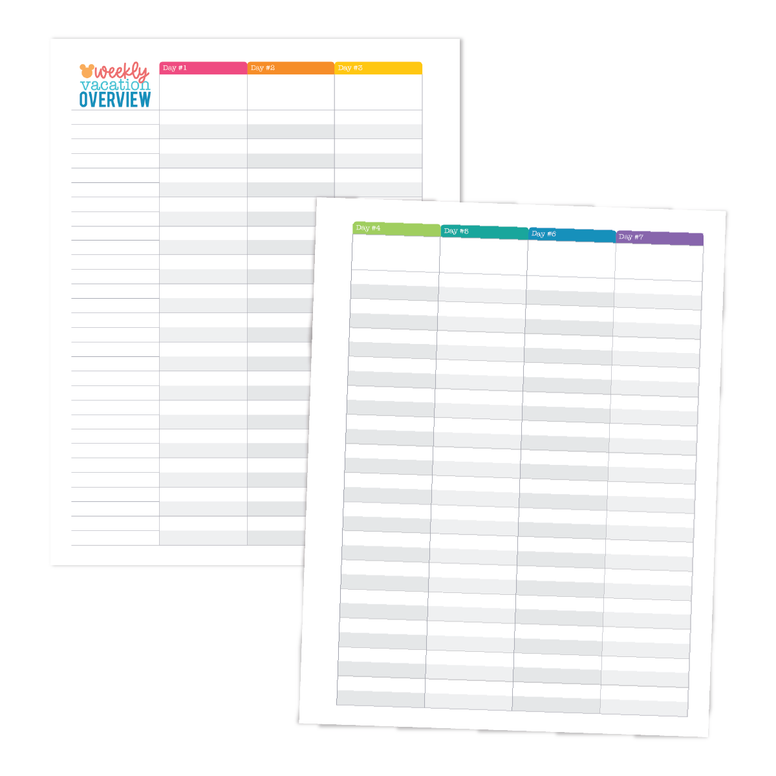 7x9 Magic Mouse Vacation Planning Notebook – Limelife Planners